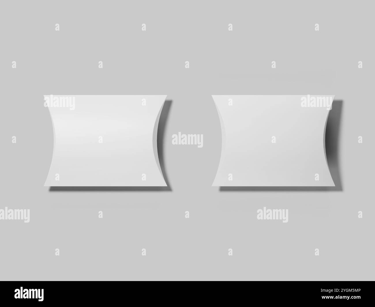 Blank White Pillow Box Mockup 3D Render Stock Photo - Alamy