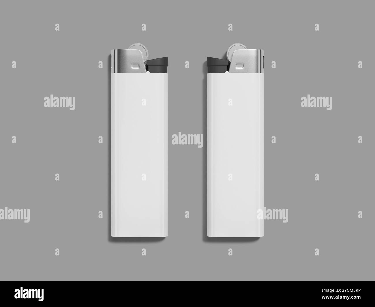 White Blank Lighter Cutout Mockup 3D Render Stock Photo - Alamy