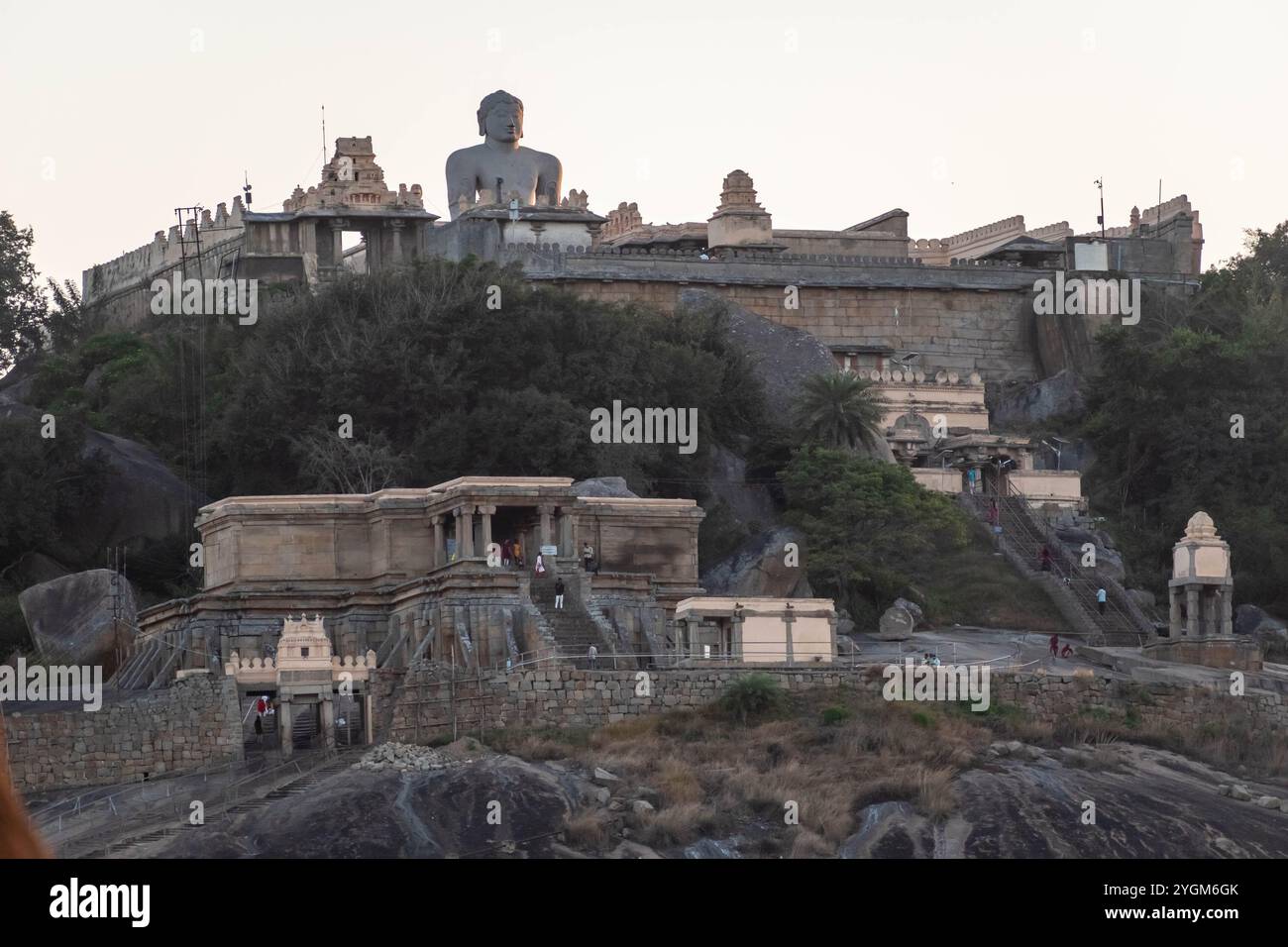 Shravanabelagola, Karnataka, India - January 24 2023: The towering ...