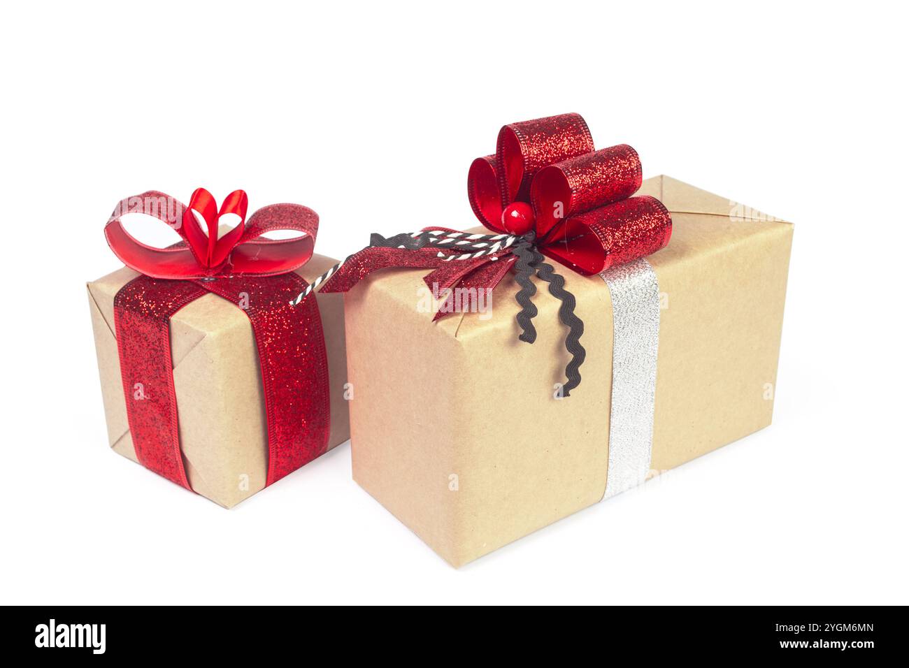 Christmas presents isolated Stock Photo - Alamy