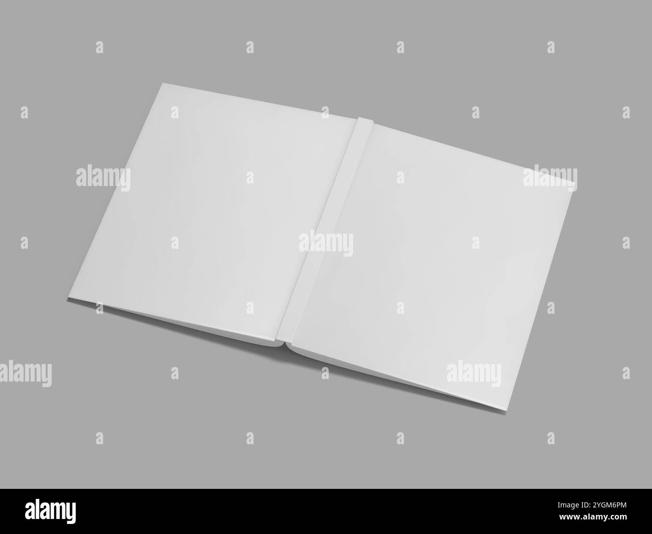 Front and Back View White Blank Hardcover Book Mockup Stock Photo - Alamy