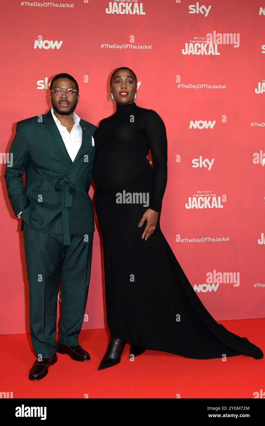 Zackary Momoh und Lashana Lynch bei der Premiere der Sky Serie 'The Day ...