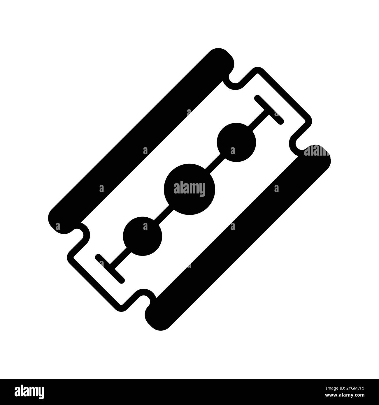 Razor blade vector design isolated on white background Stock Vector ...