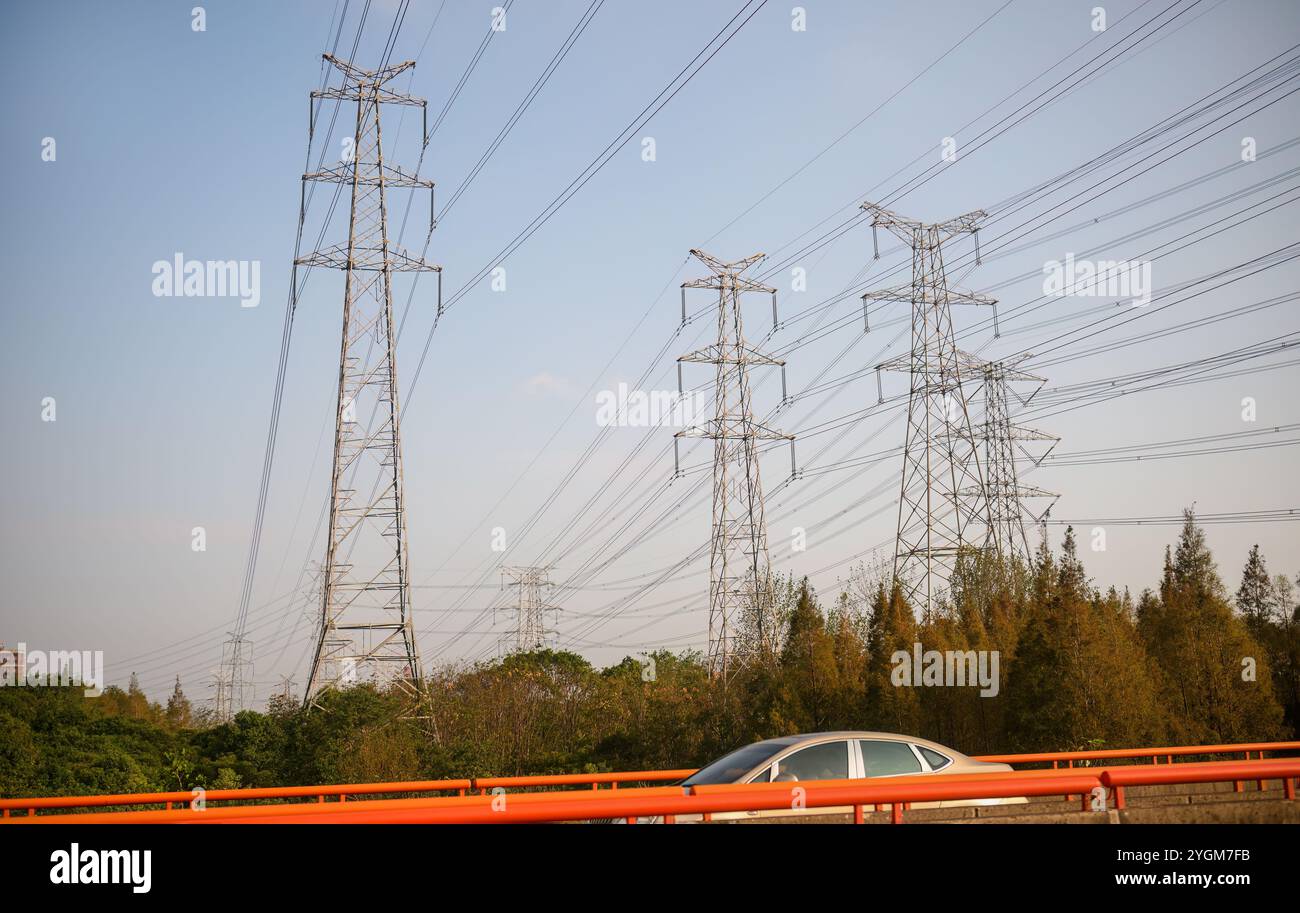 China power transmission lines hi-res stock photography and images - Alamy
