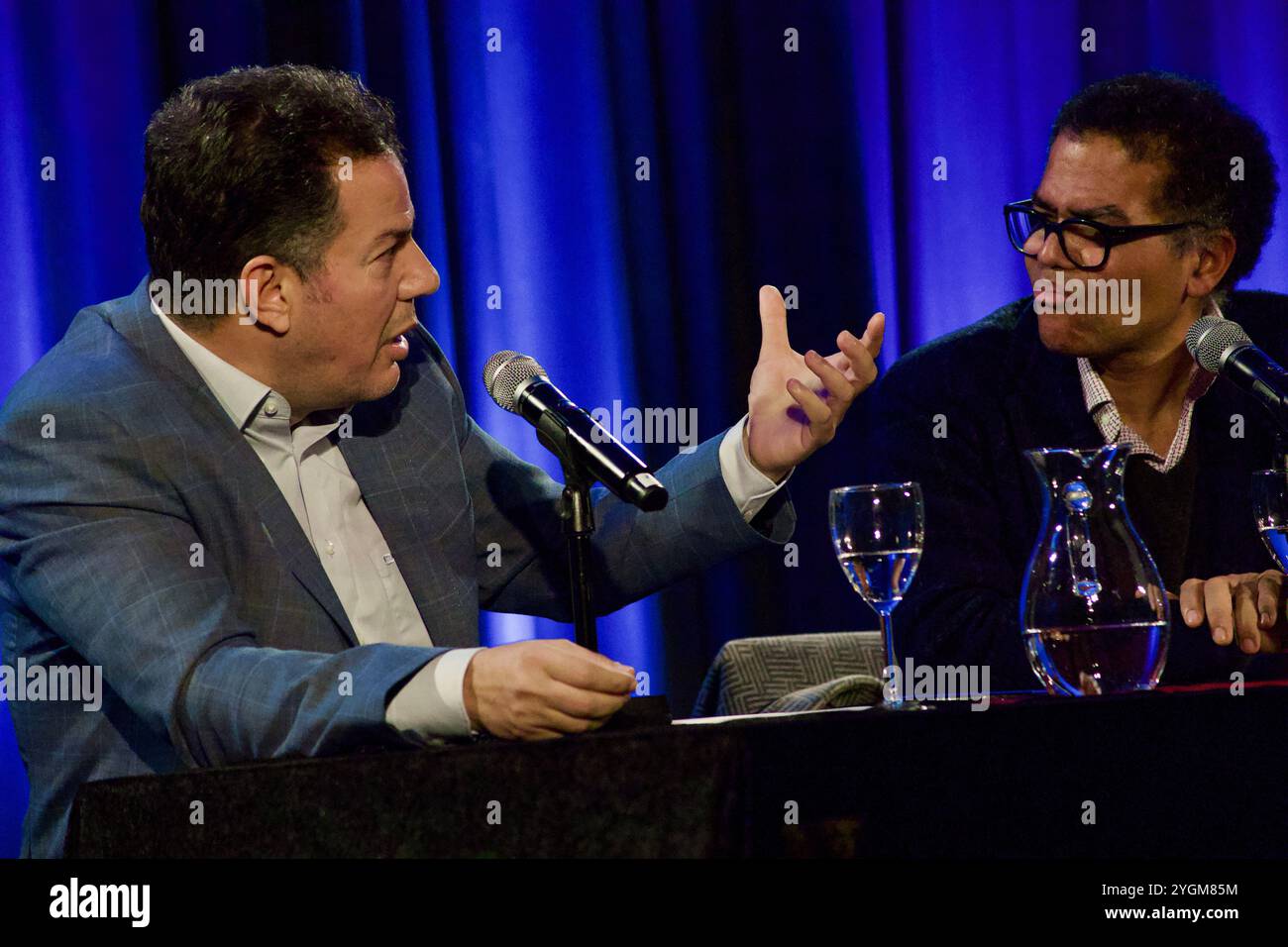 Heidelberg, Germany. November 03, 2024. Dialogue between Hamed Abdel ...