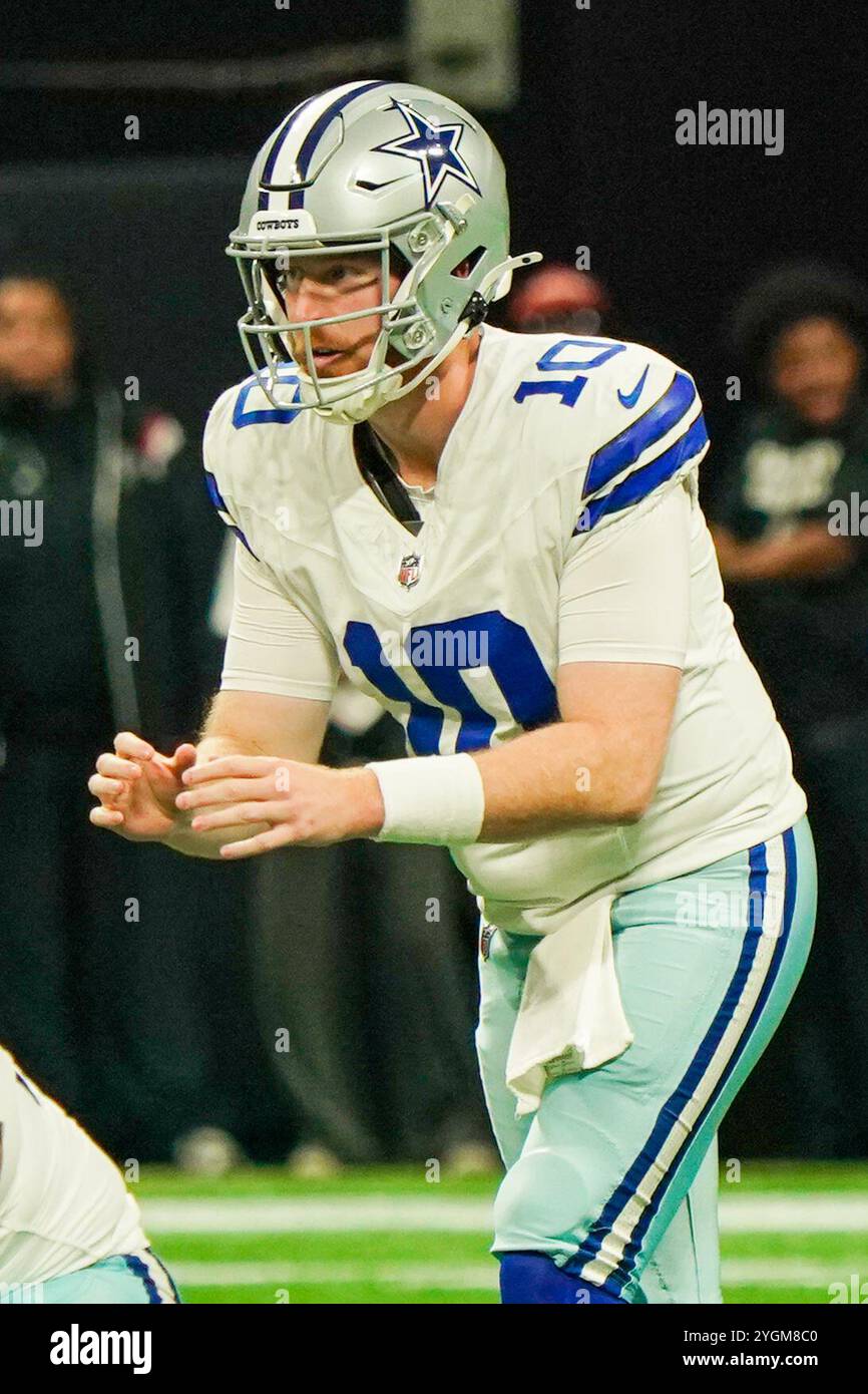 Atlanta, Georgia, USA. 3rd Nov, 2024. Dallas Cowboys quarterback Cooper ...
