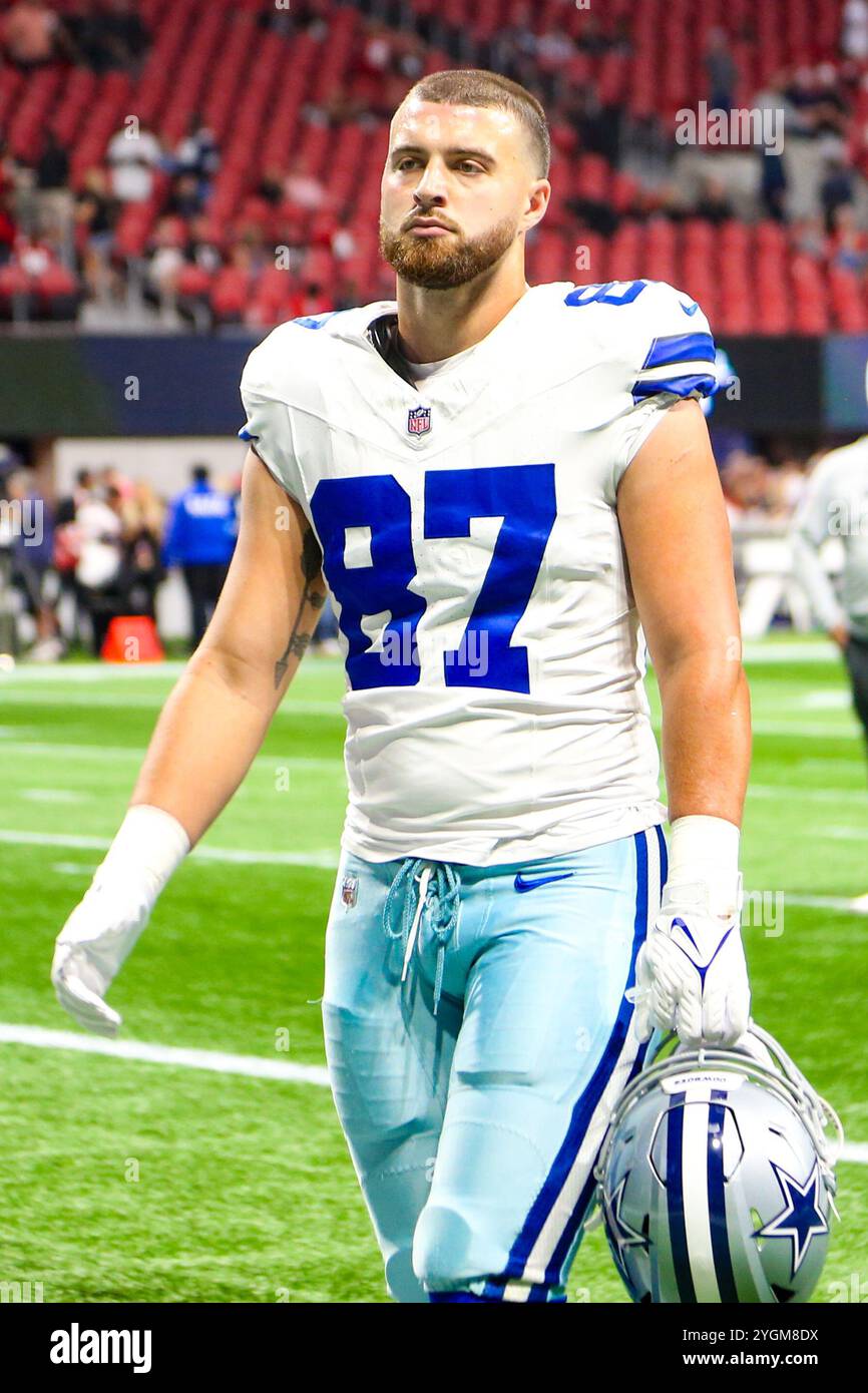 Atlanta, Georgia, USA. 3rd Nov, 2024. Dallas Cowboys tight end Jake ...