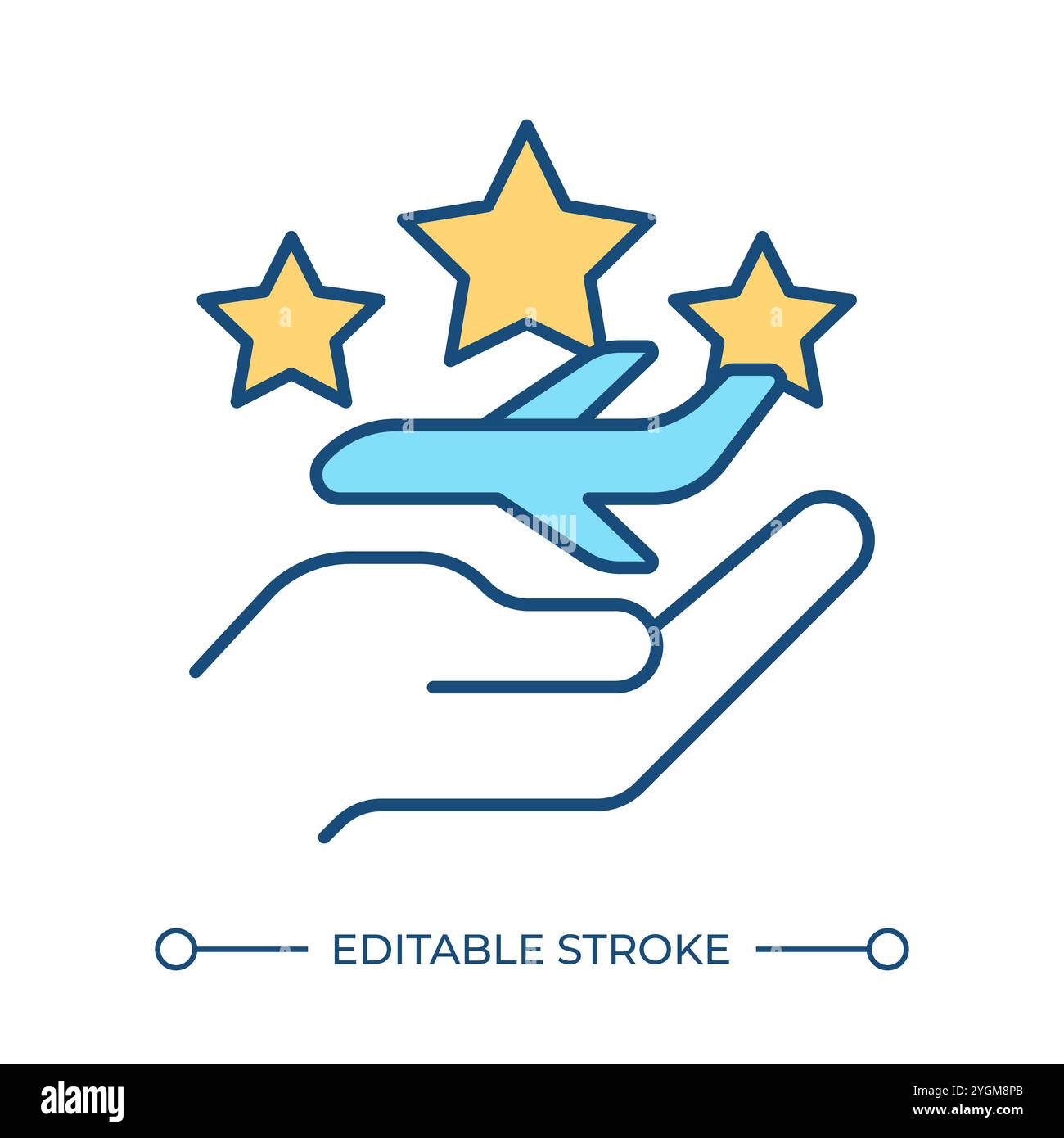 Airline service rating RGB color icon Stock Vector Image & Art - Alamy