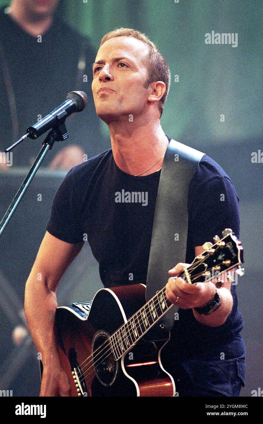 Milan Italy 18/03/1999 : Raf,Italian singer,during the television show ...