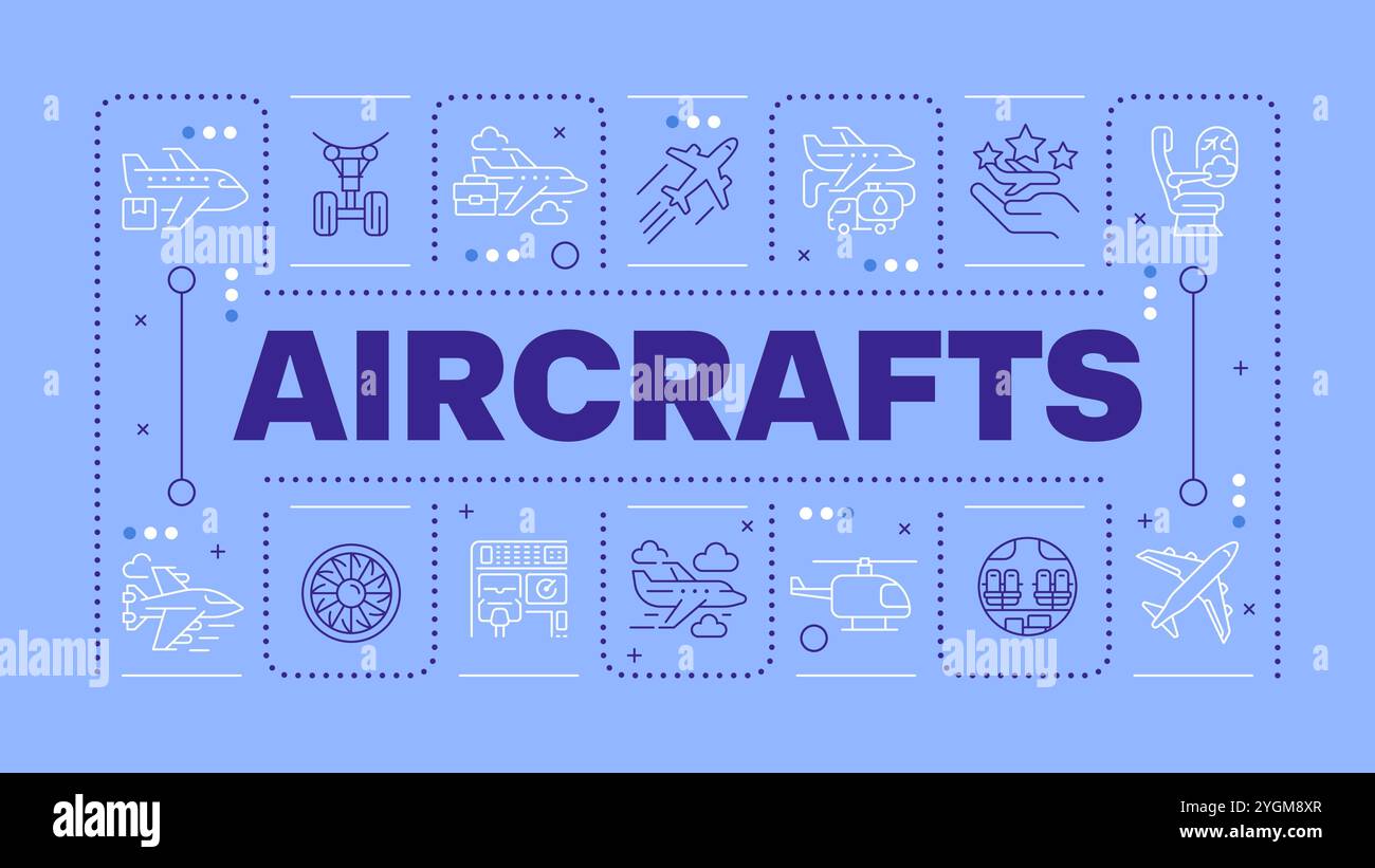 Aircrafts soft blue word concept Stock Vector Image & Art - Alamy