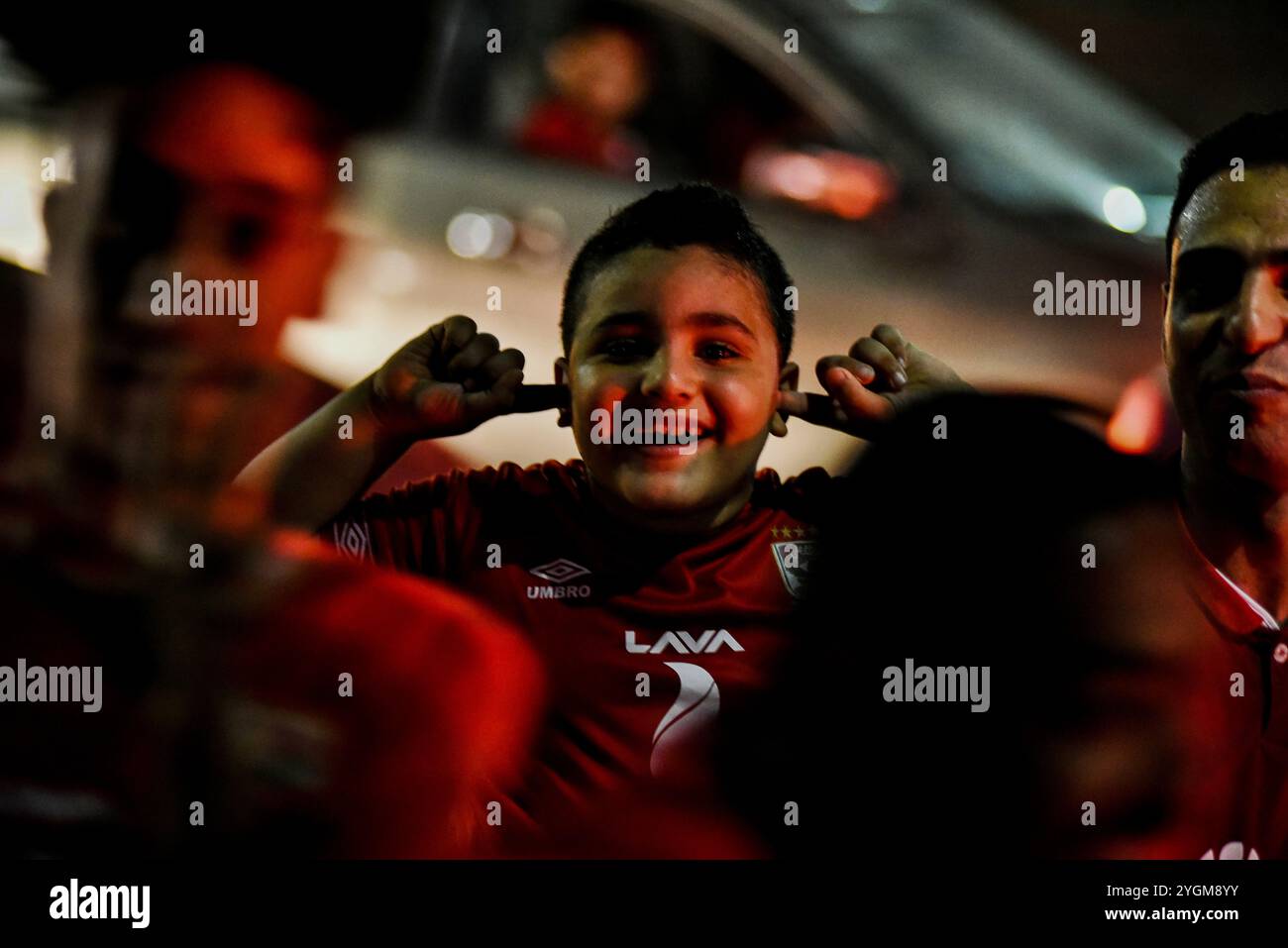 Cairo, Egypt. 18 July 2021. Al-Ahly fans celebrate their team's victory ...