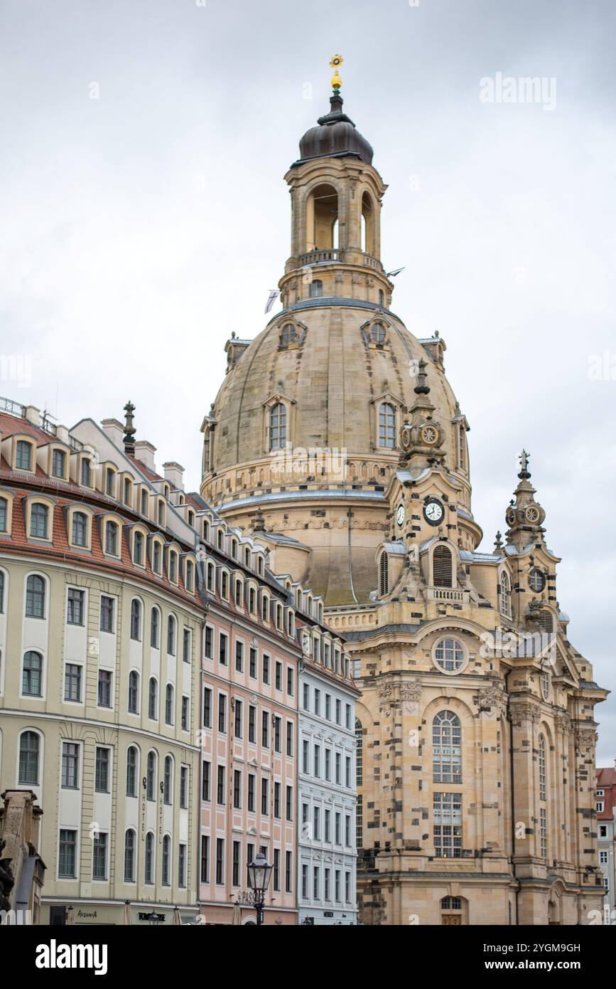 The Frauenkirche in Dresden is a stunning Baroque church, symbolizing ...
