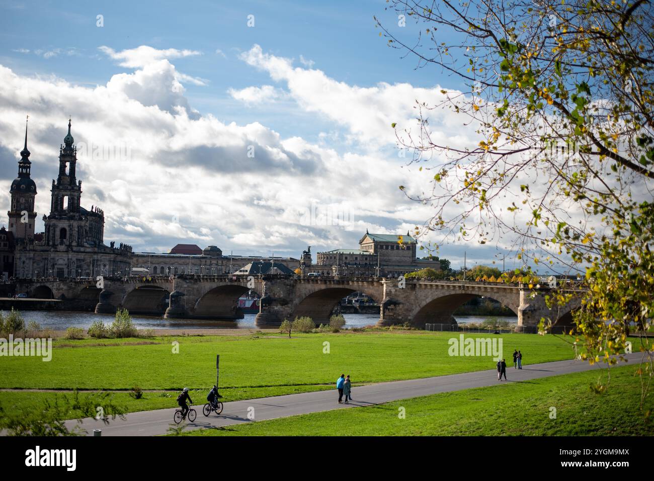 Beautiful panoramic view captures dresden hi-res stock photography and ...