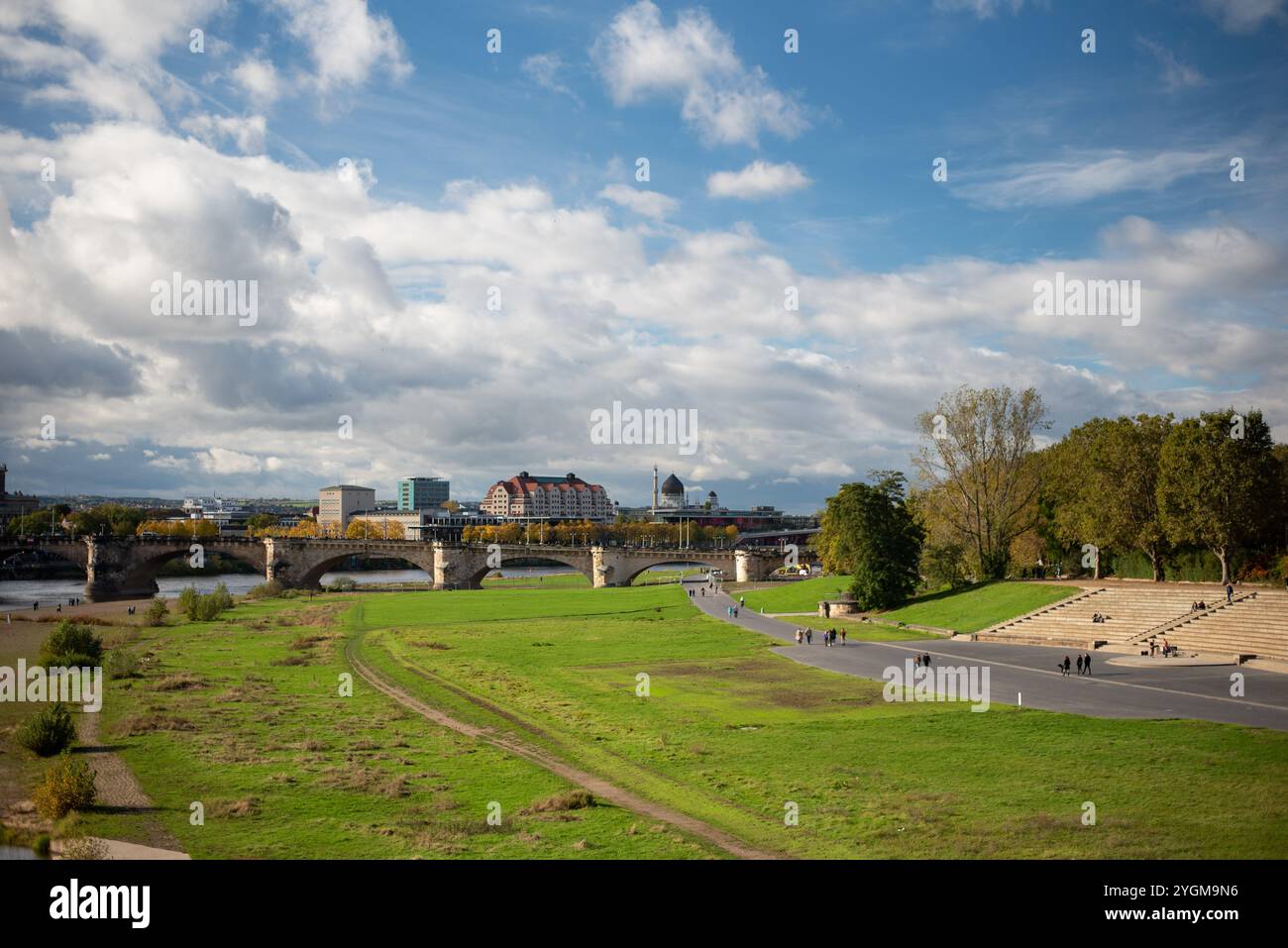 The panoramic view of Dresden captures its stunning skyline, blending ...