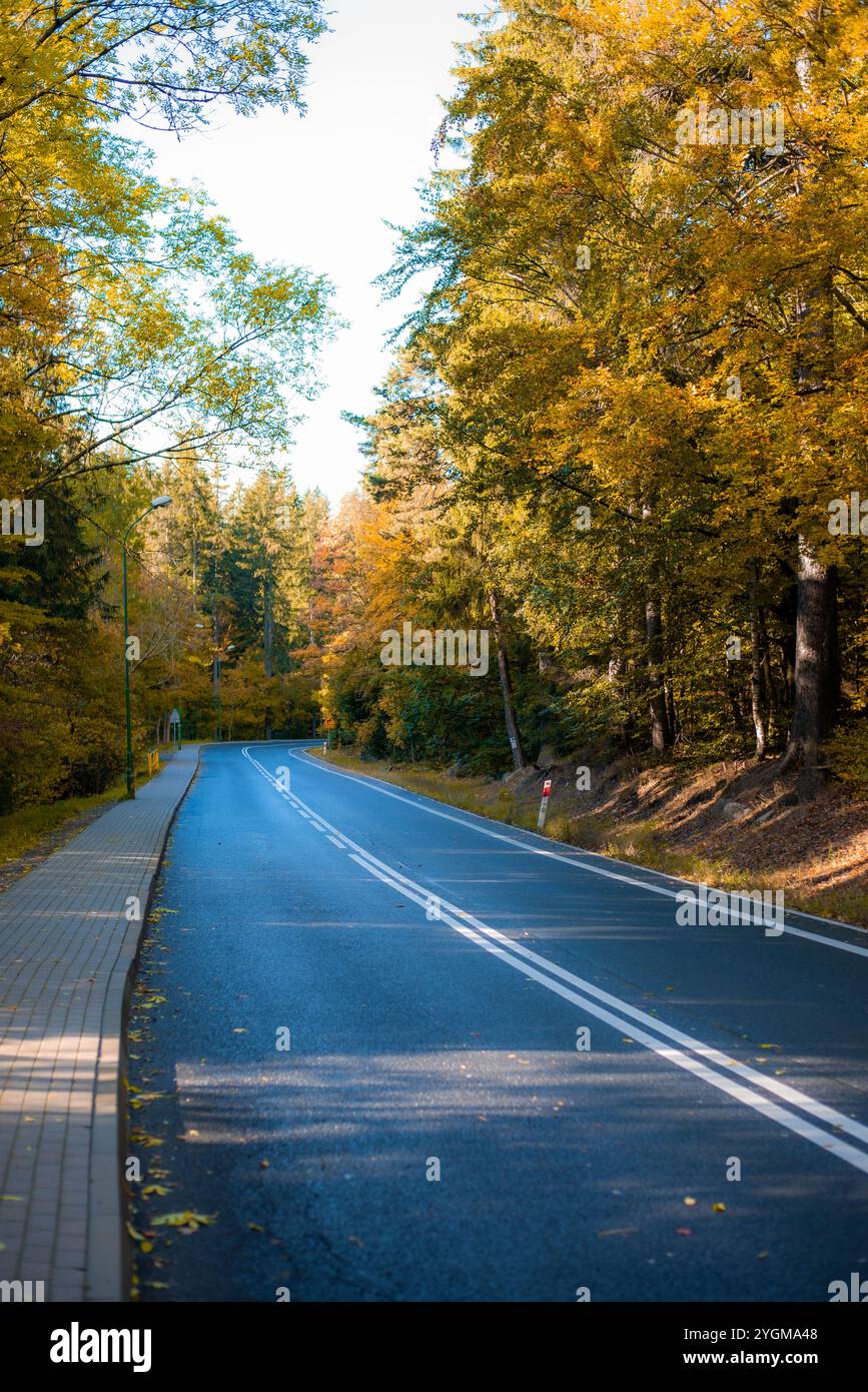 Explore beauty serene road winding hi-res stock photography and images ...