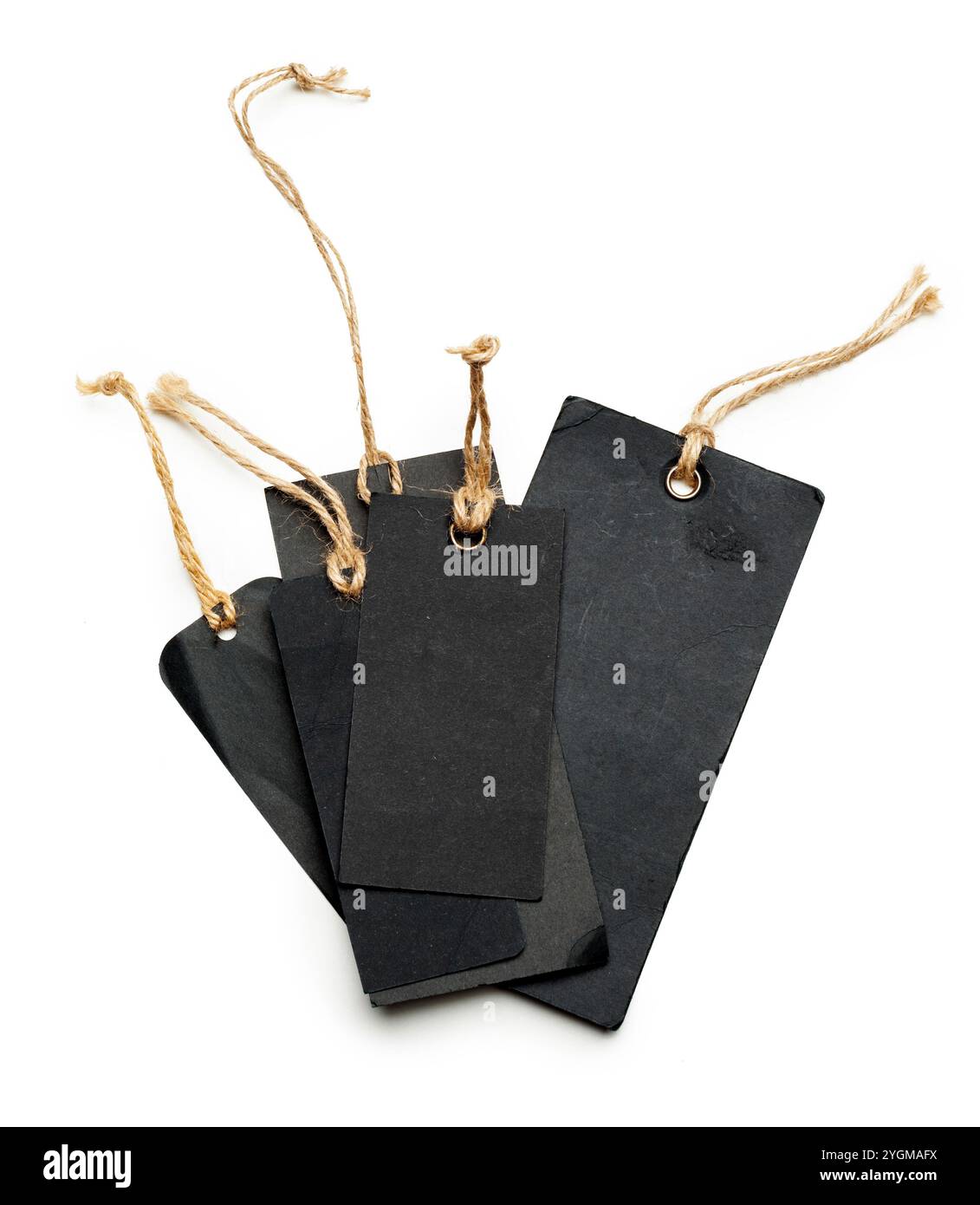Empty shopping tag template. Isolated on white Stock Photo - Alamy