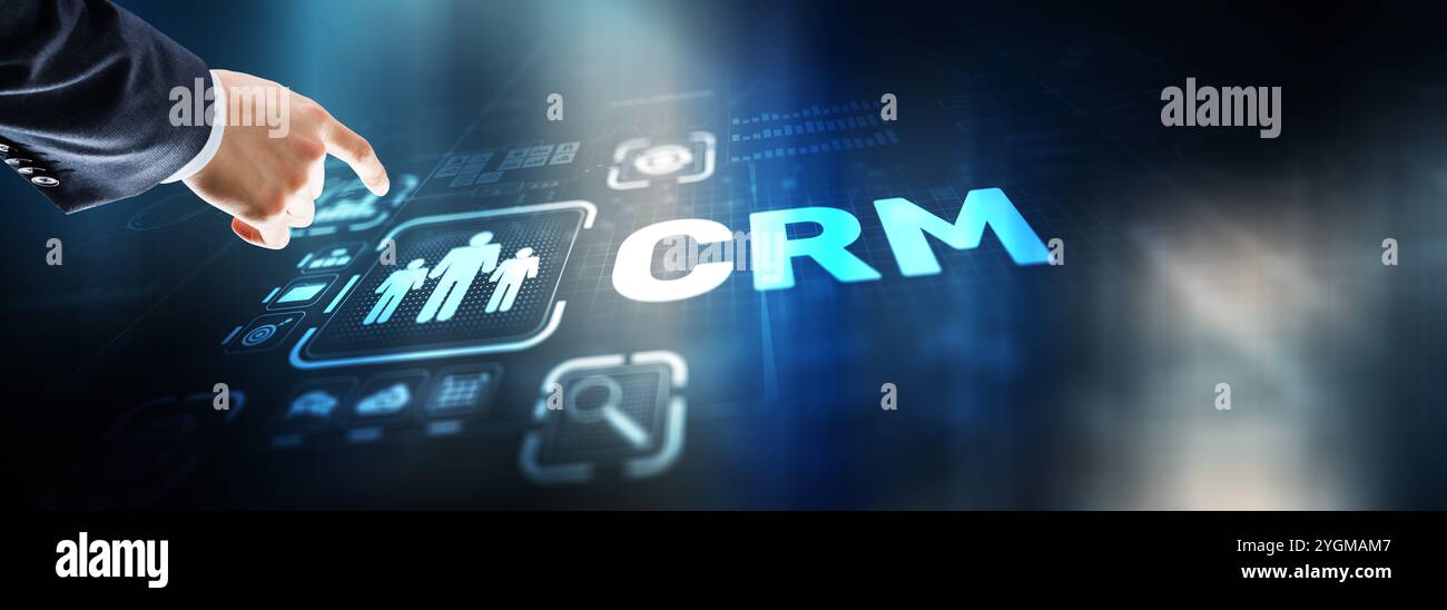 CRM Customer Relationship Management. Customer orientation concept ...