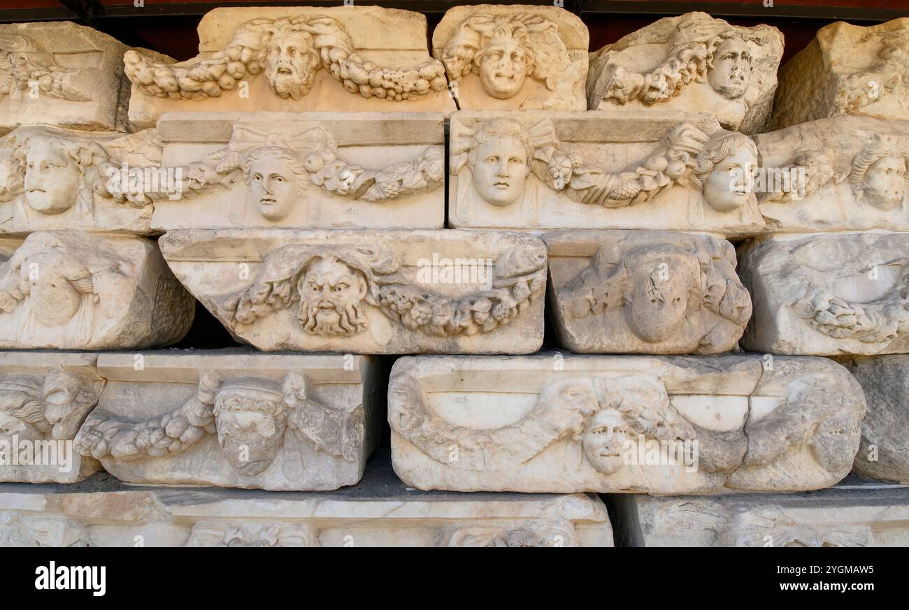 The ruins of Aphrodisias Ancient city (Afrodisias) in Turkey. The city ...