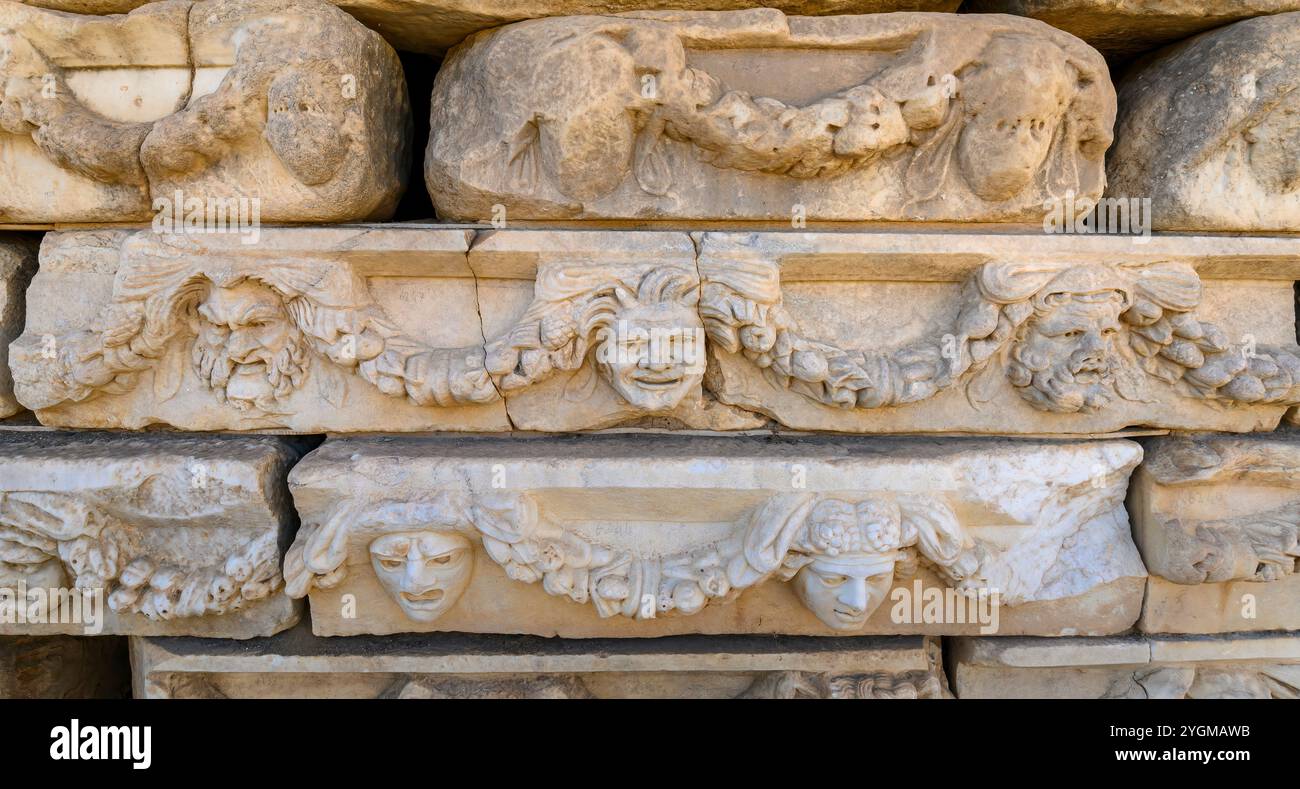The ruins of Aphrodisias Ancient city (Afrodisias) in Turkey. The city ...