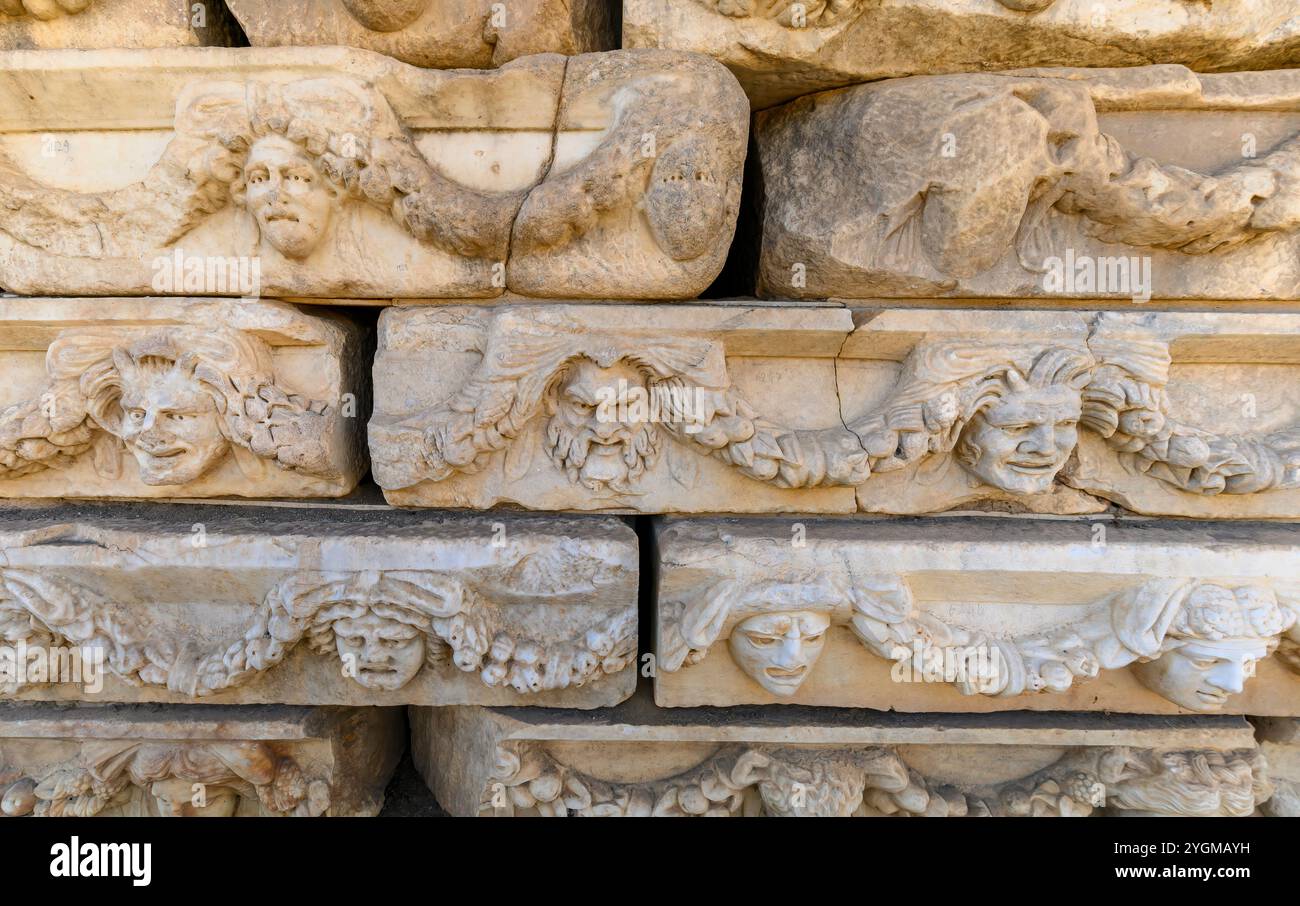 The ruins of Aphrodisias Ancient city (Afrodisias) in Turkey. The city ...