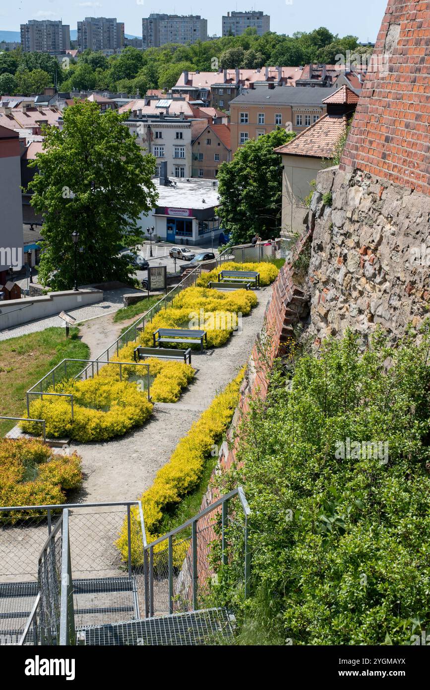 A panoramic view of the city of Klodzko from the fortress, showcasing ...