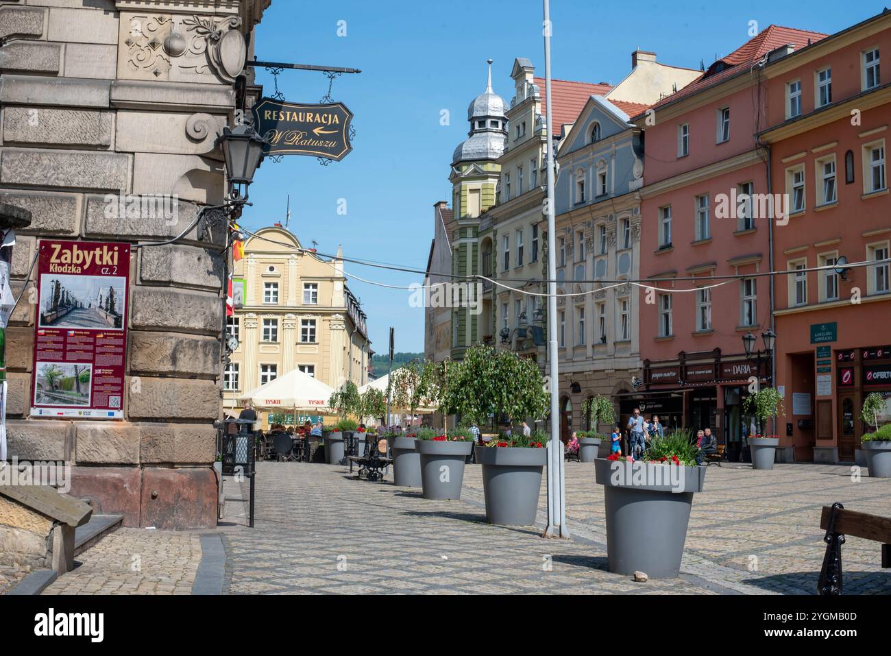 The city architecture of Klodzko, Poland, featuring a blend of medieval ...