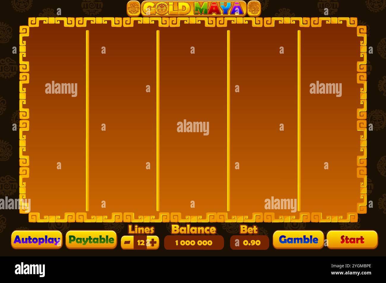 Casino slot machine game UI design, gambling mobile app concept for the ...