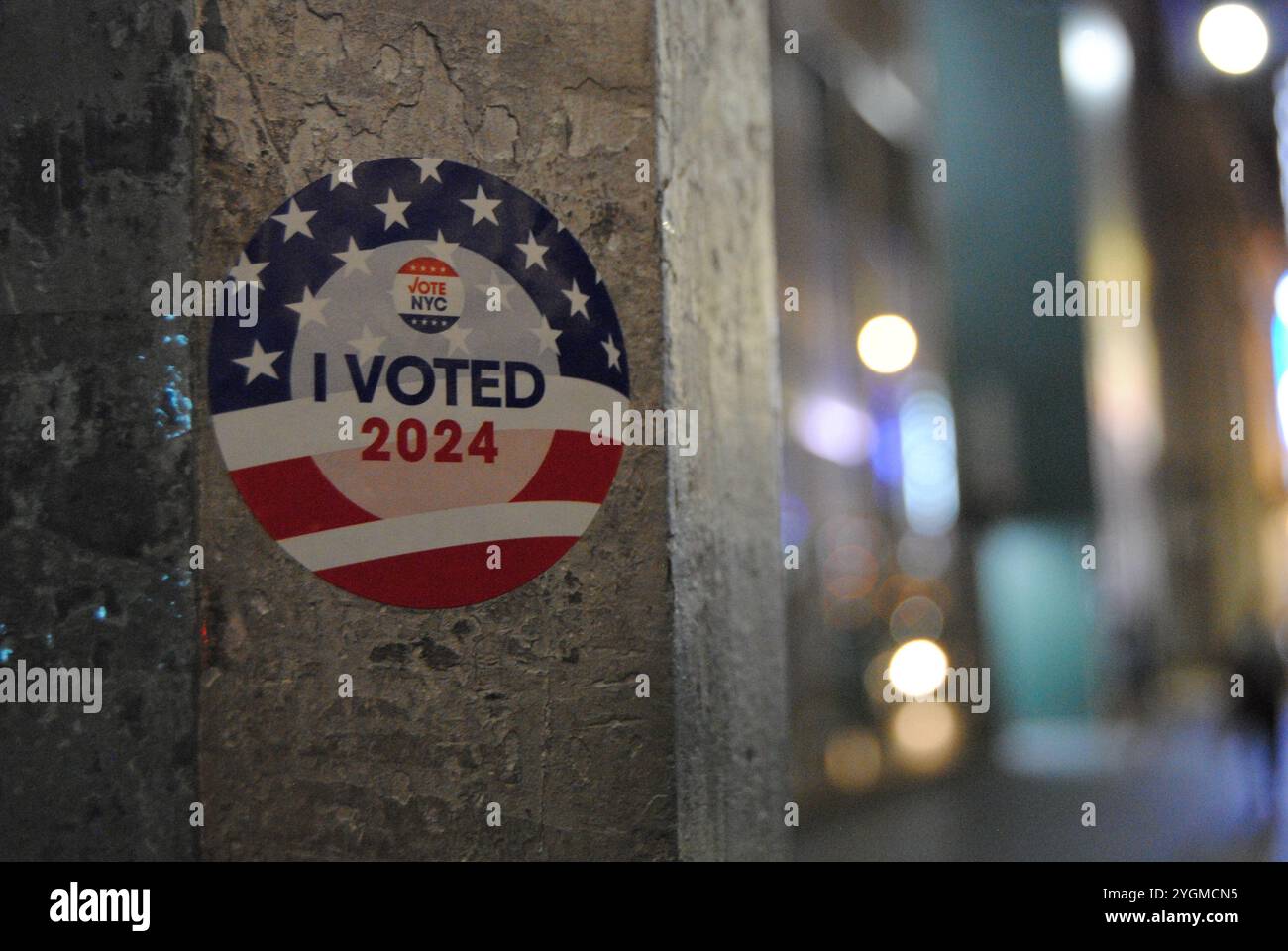 New York City, New York, USA - November 07 2024: Vote NYC, I Voted 2024 ...