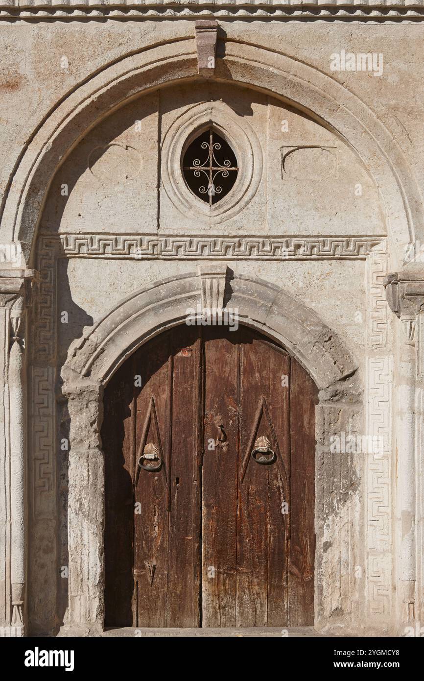 Antique greek colored doors in Mustafapasa village, Cappadocia. Turkey ...
