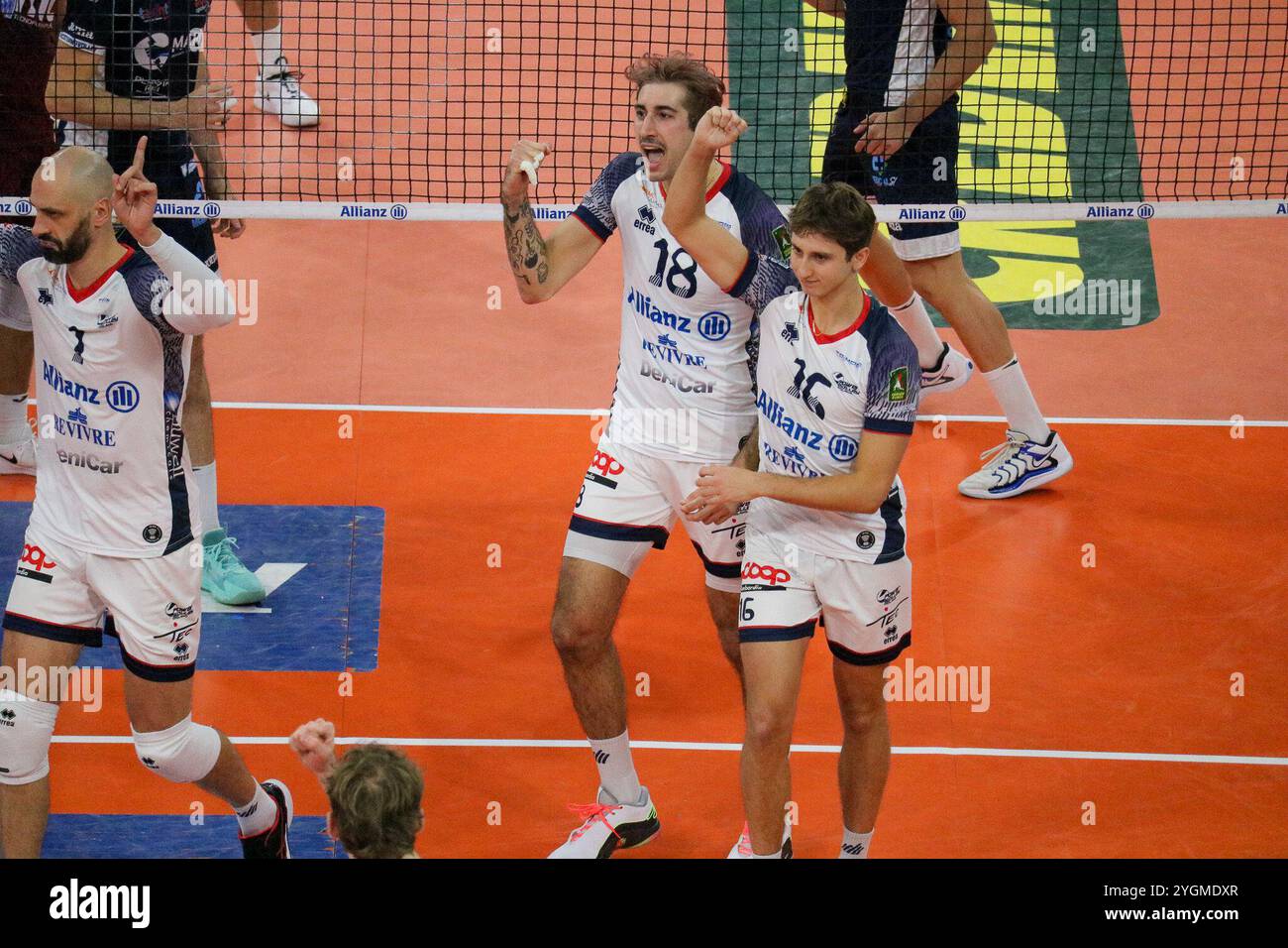 PAOLO PORRO AND EDOARDO CANESCHI (POWERVOLLEY MILANO) during Allianz ...