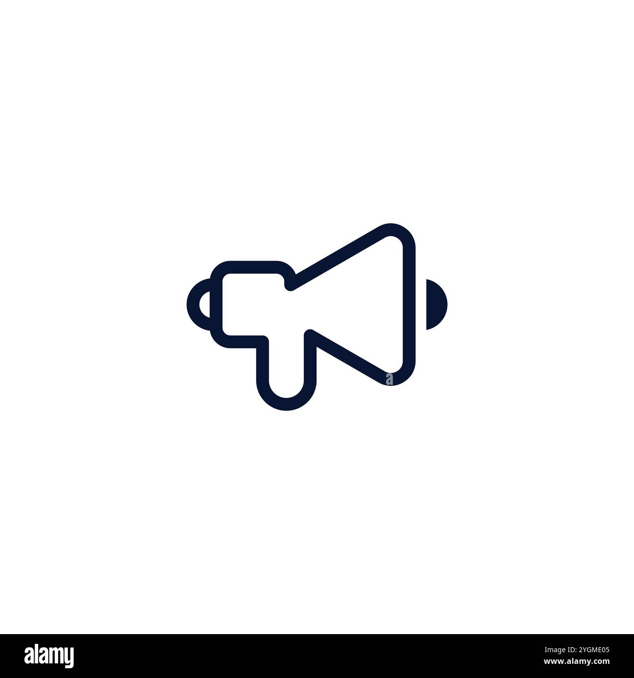 Megaphone Logo design template. loudspeaker icon vector Stock Vector ...