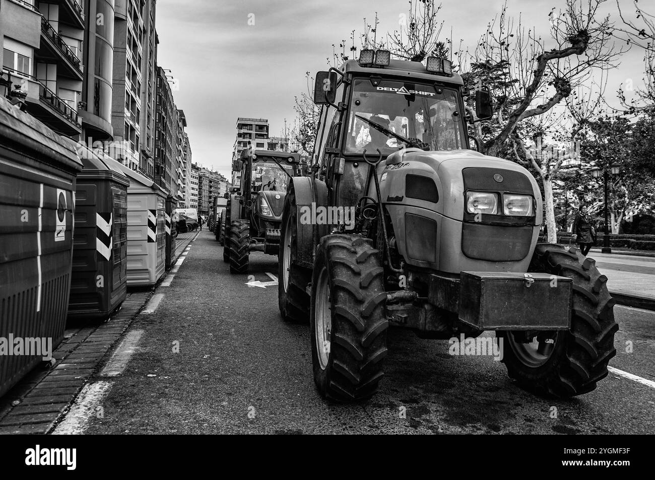 Farmers protest 2024 Black and White Stock Photos & Images - Alamy