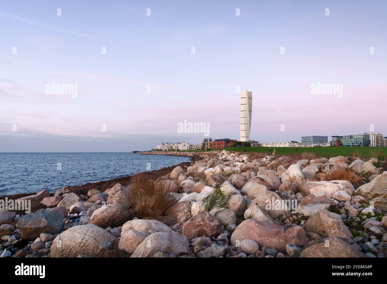 Malmö, Sweden - Turning residential tower by Santiago Calatrava, Västra ...