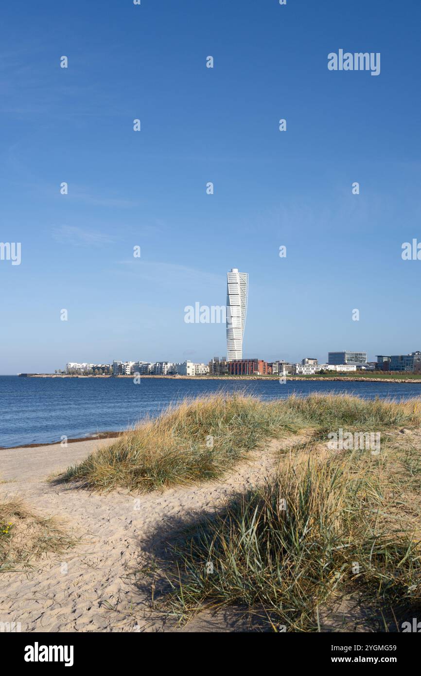 Malmö, Sweden - Turning residential tower by Santiago Calatrava, Västra ...
