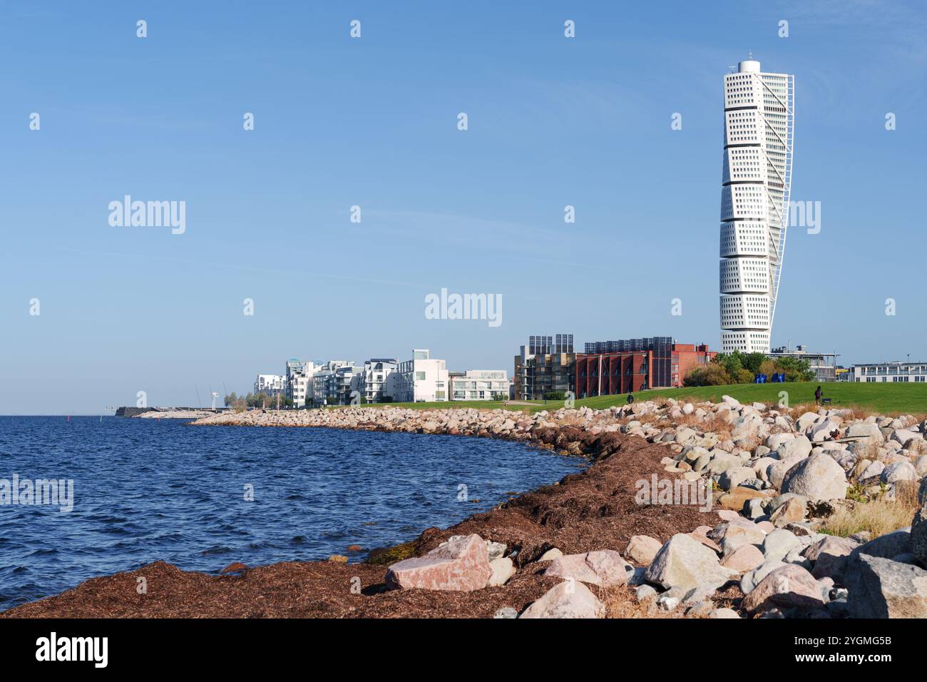Malmö, Sweden - Turning residential tower by Santiago Calatrava, Västra ...