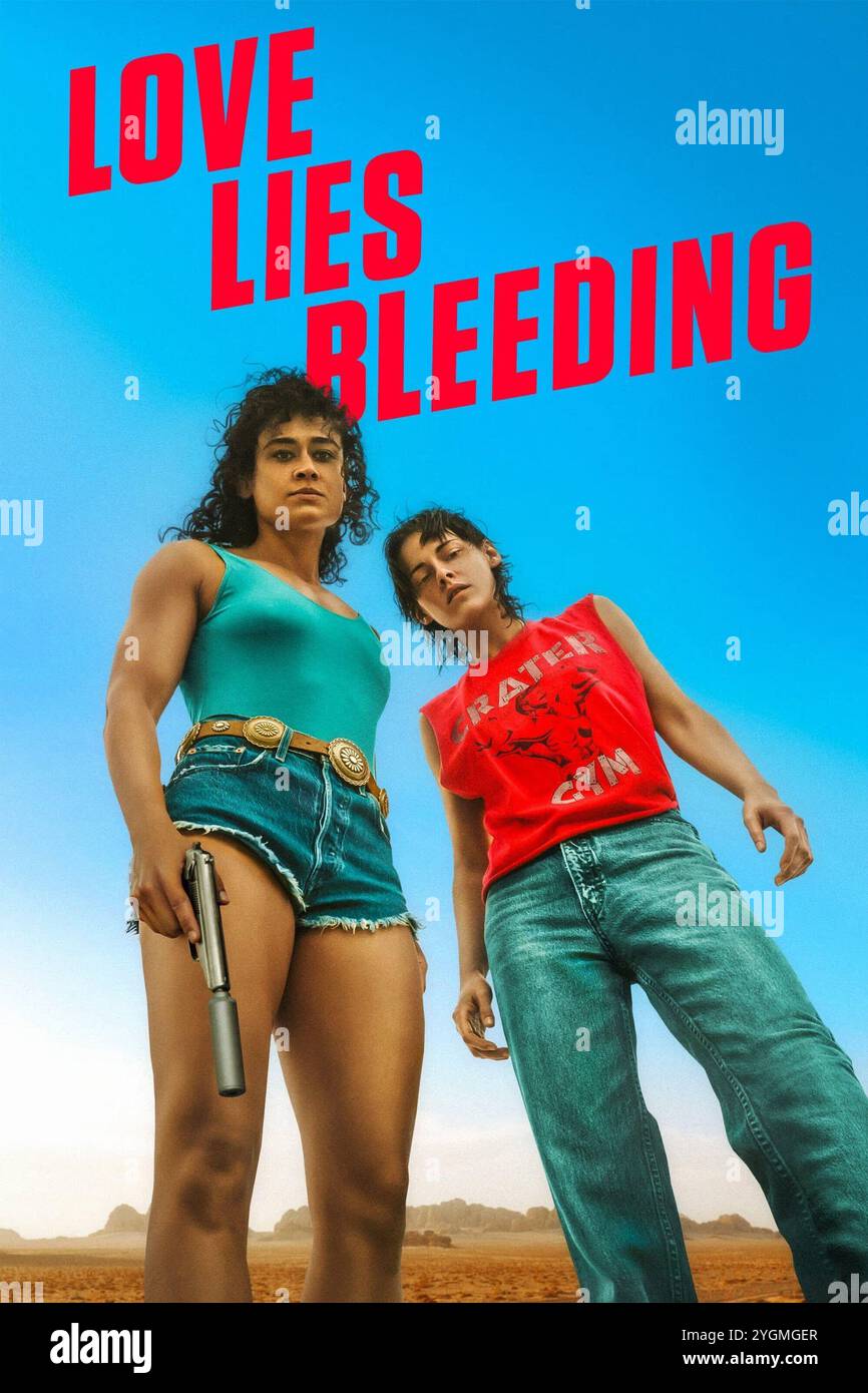 KRISTEN STEWART and KATY O'BRIAN in LOVE LIES BLEEDING (2024), directed by ROSE GLASS. Credit ...