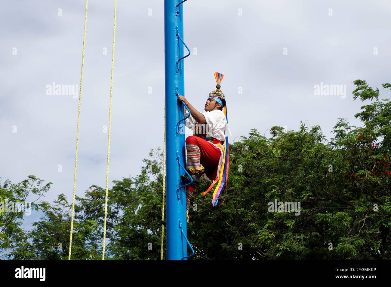 TULUM, MEXICO - OCTOBER 29 2024 - Acrobatic People performing Palo ...