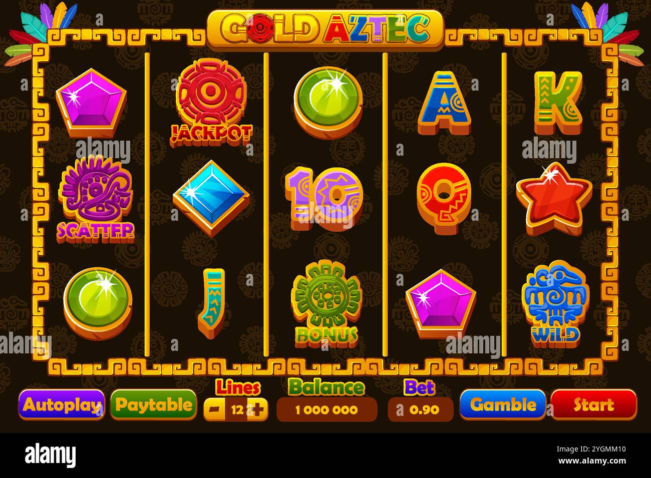 Maya gold disk hi-res stock photography and images - Alamy