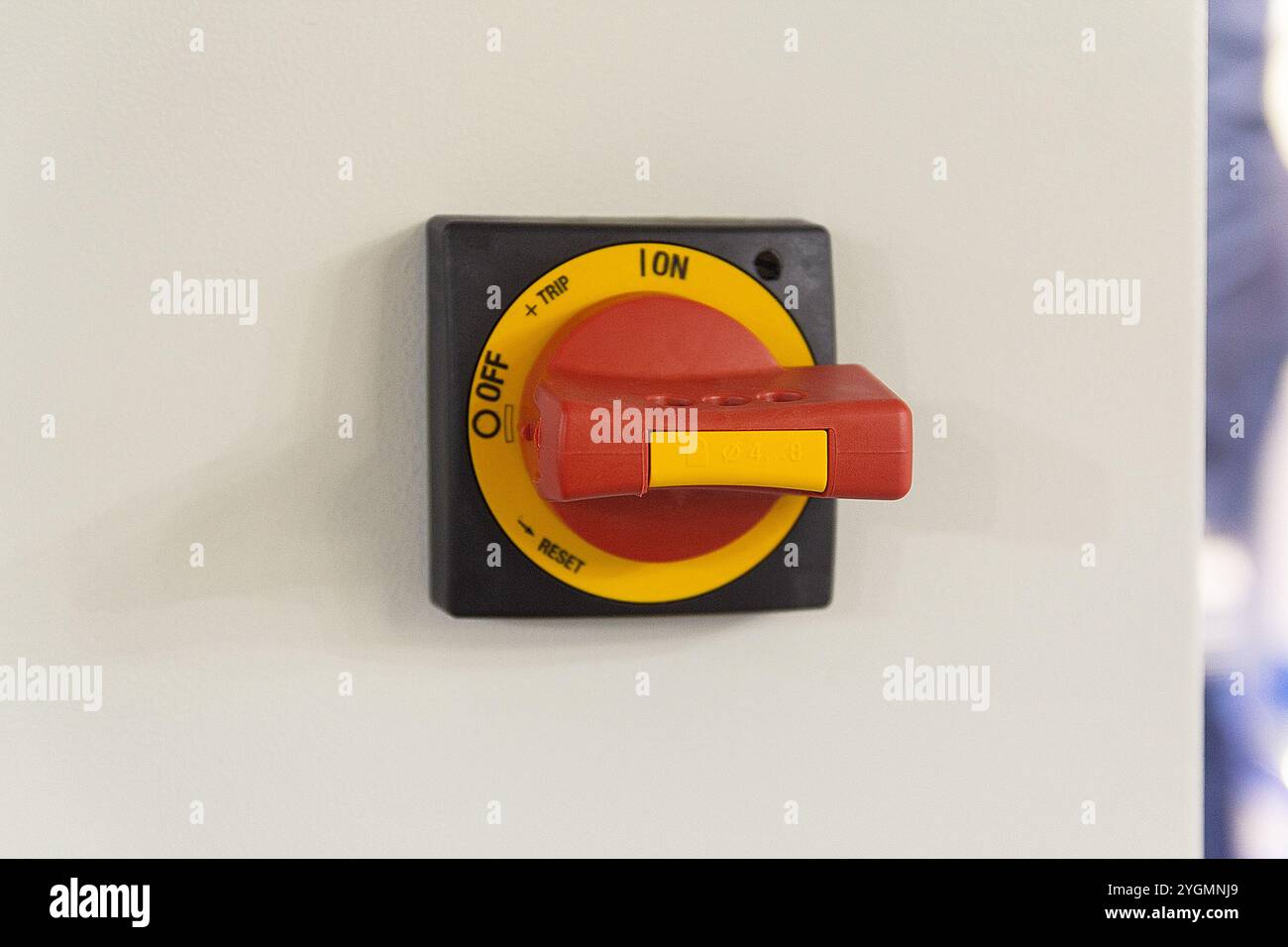Modern package switch panel close-up. Electrical equipment Stock Photo ...