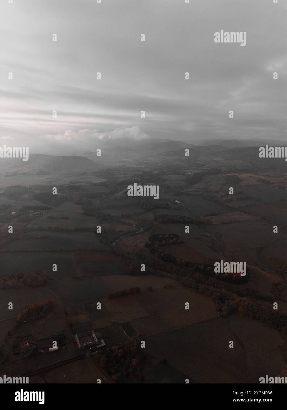 Aerial view sprawling fields hi-res stock photography and images - Alamy