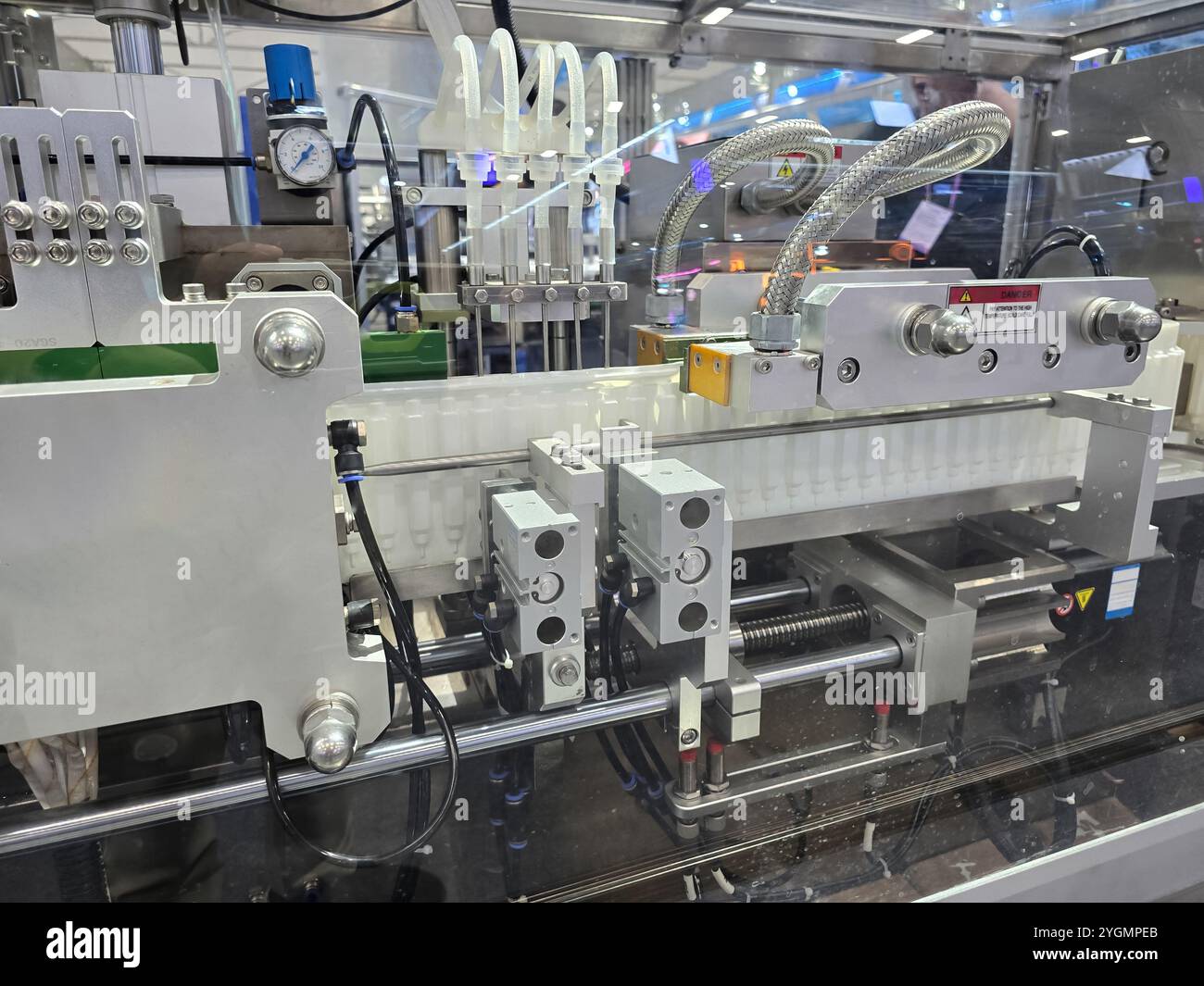 Blister packing machine. Filling and sealing machine. Food and ...