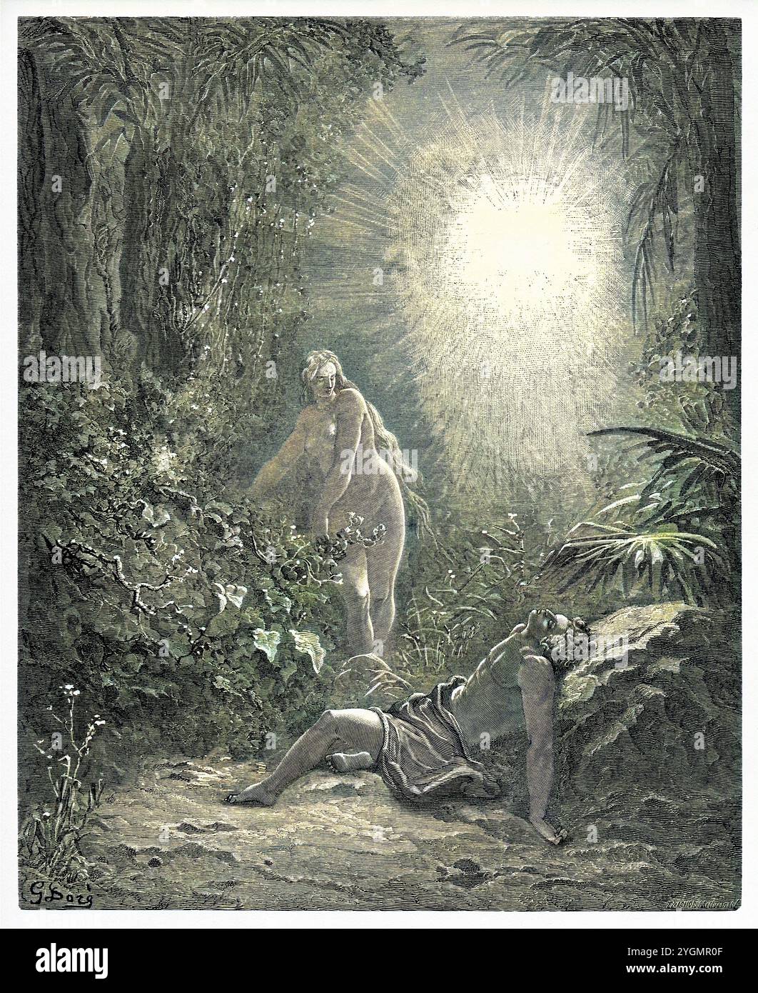 Eve was created by God taking her from Adam's rib to be his companion ...