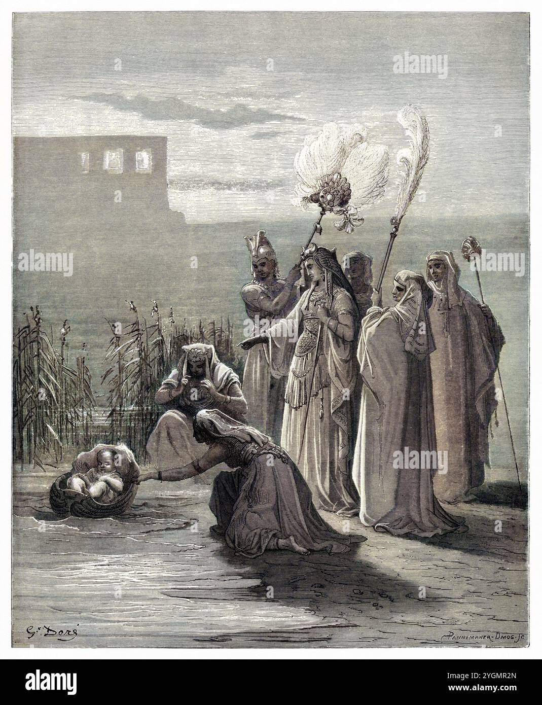 Moses found in basket hi-res stock photography and images - Alamy