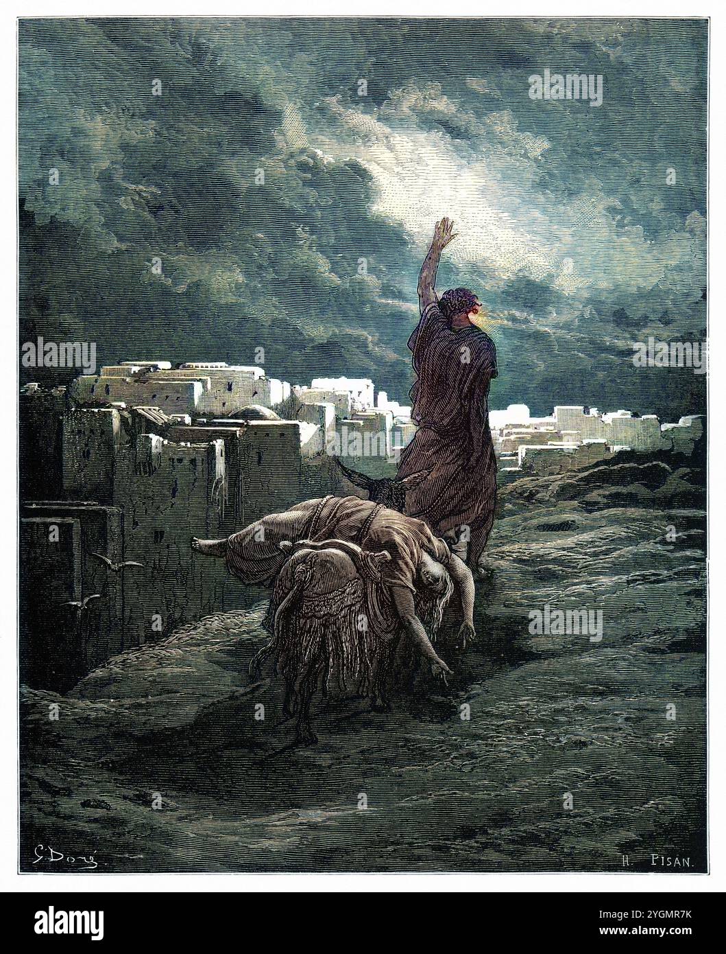 The Levite of Ephraim takes away the body of his wife. Old Testament ...