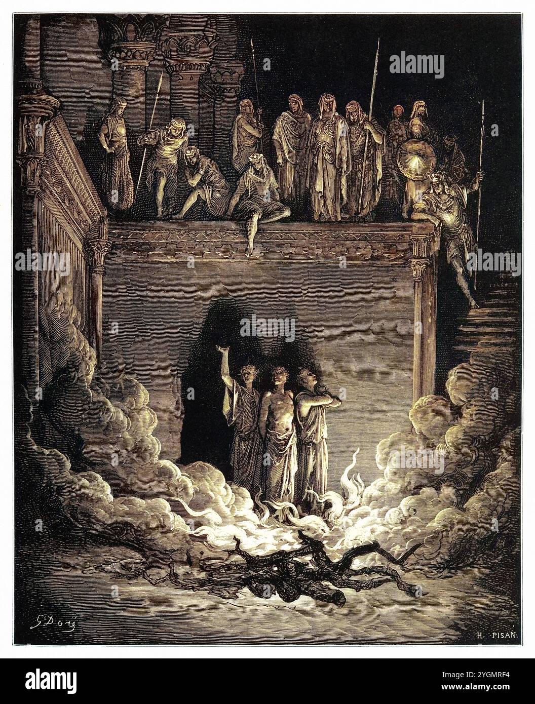 Shadrach, Meshach and Abednego are thrown into the Fiery Furnace and ...