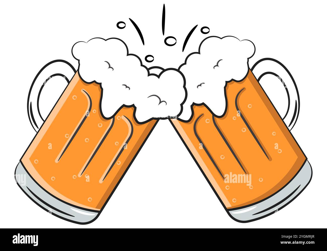 Vector glass beer cartoon hi-res stock photography and images - Alamy