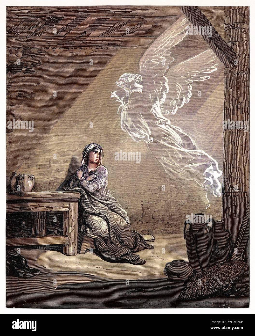 The Annunciation. Annunciation of the Archangel Gabriel to the Virgin ...