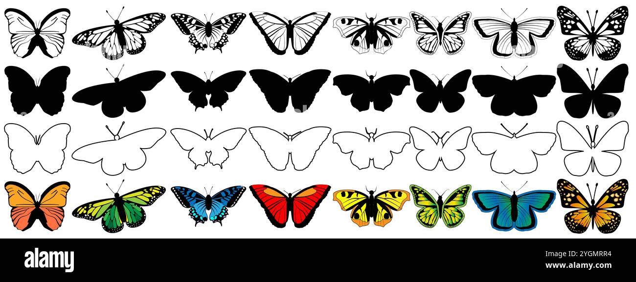 Colourful beautiful designs Stock Vector Images - Alamy