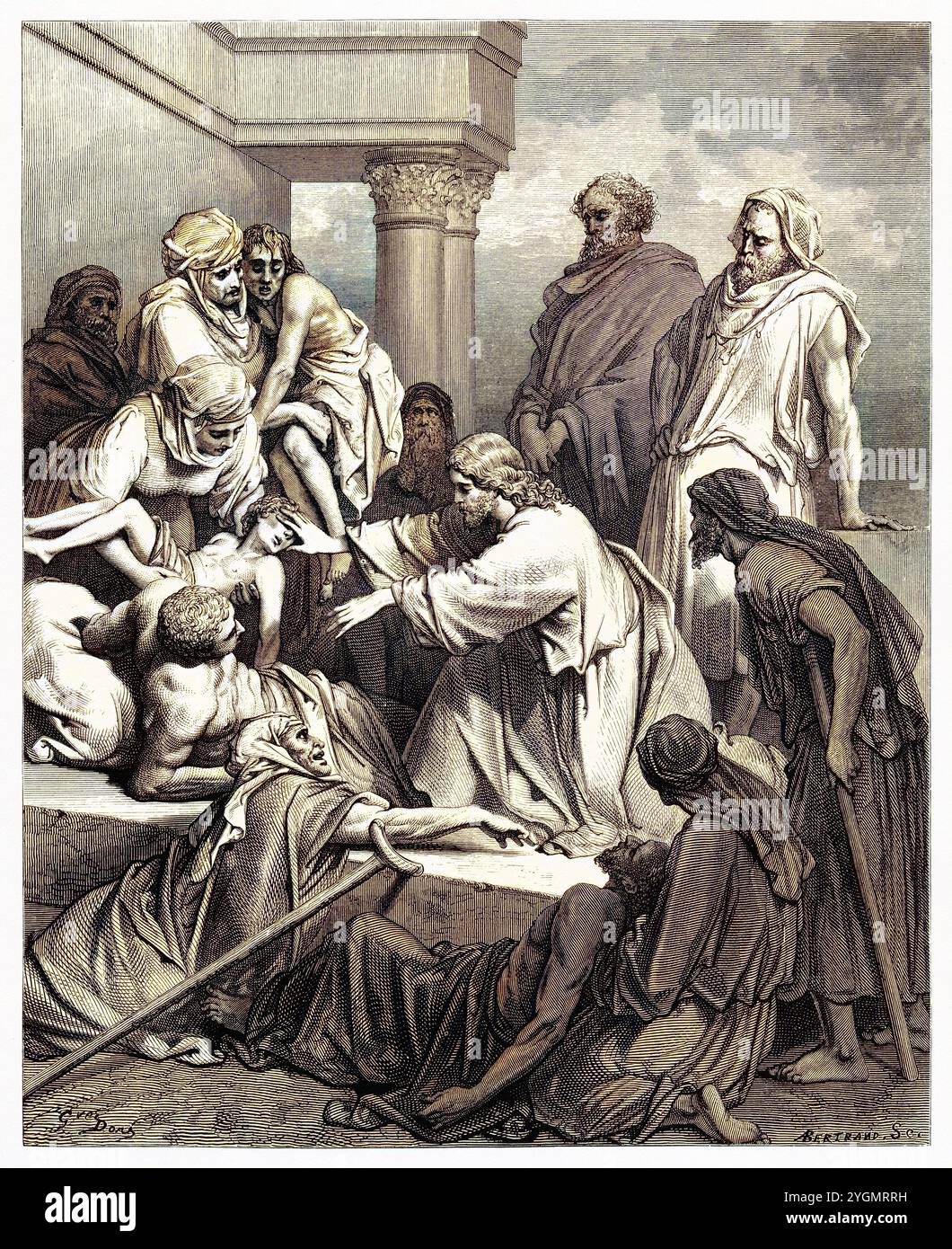 Jesus heals sick Cut Out Stock Images & Pictures - Alamy