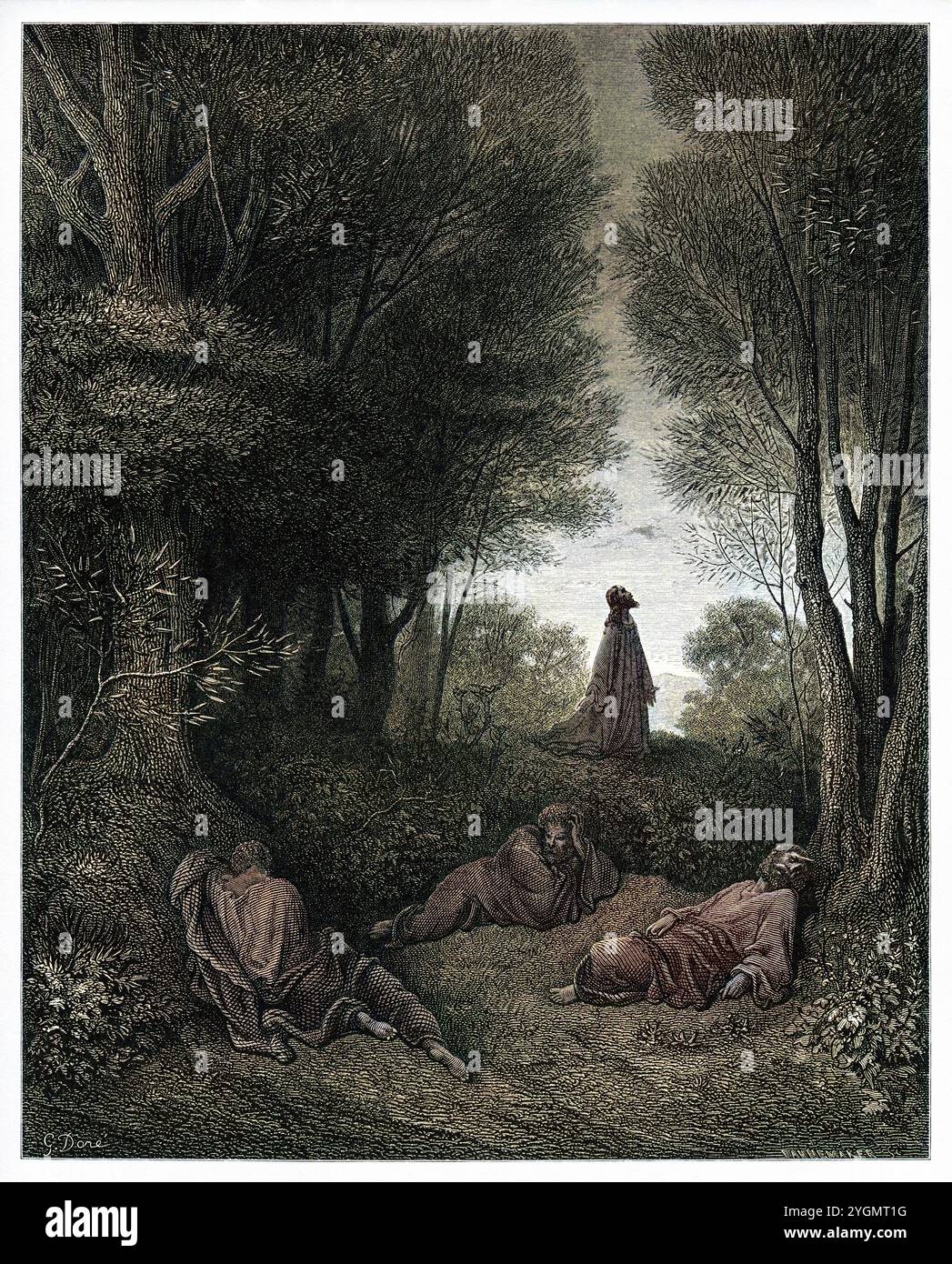 Jesus and disciples mount of olives hi-res stock photography and images ...